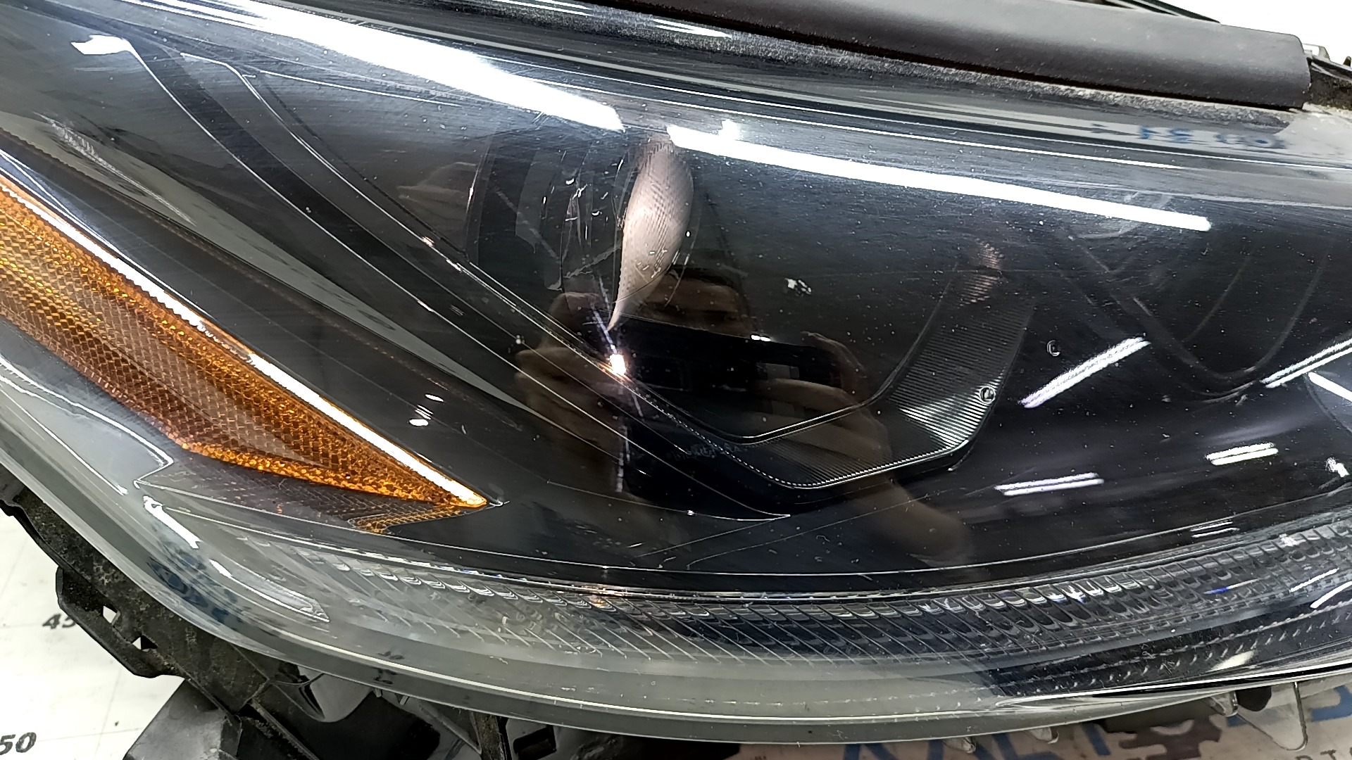 Фара передняя правая Toyota Highlander 21-26 LED+LED DRL темная ...