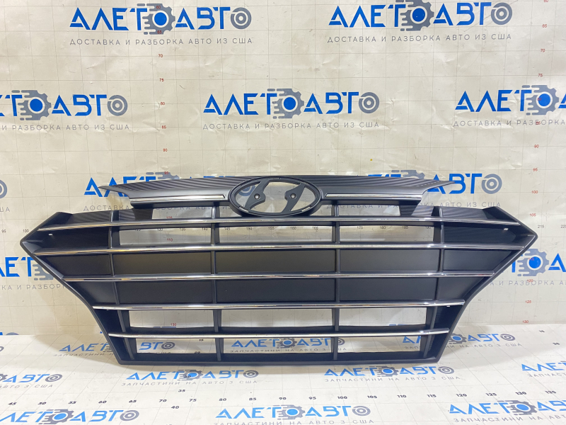 Решетка радиатора grill в сборе Hyundai Elantra AD 19-20 без эмблемы ...