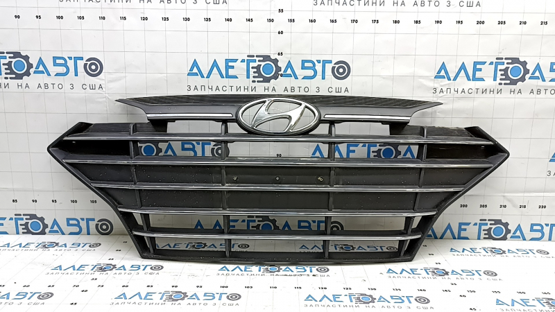 Решетка радиатора grill в сборе Hyundai Elantra AD 19-20 с эмблемой без ...