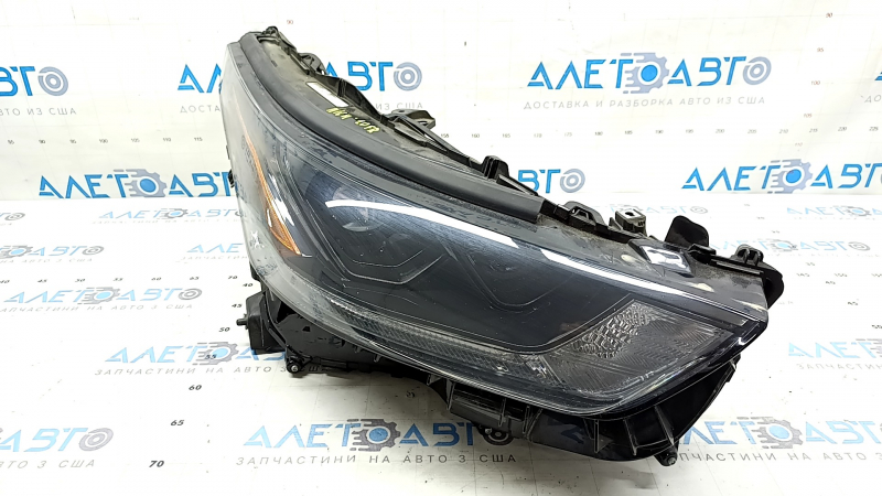 Фара передняя правая Toyota Highlander 21-26 LED+LED DRL темная ...