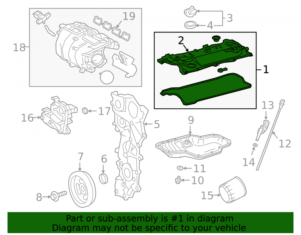 Capac supapă Toyota Camry v70 18- 2.5 A25A-FKS 1120125032 cod 438538 ...