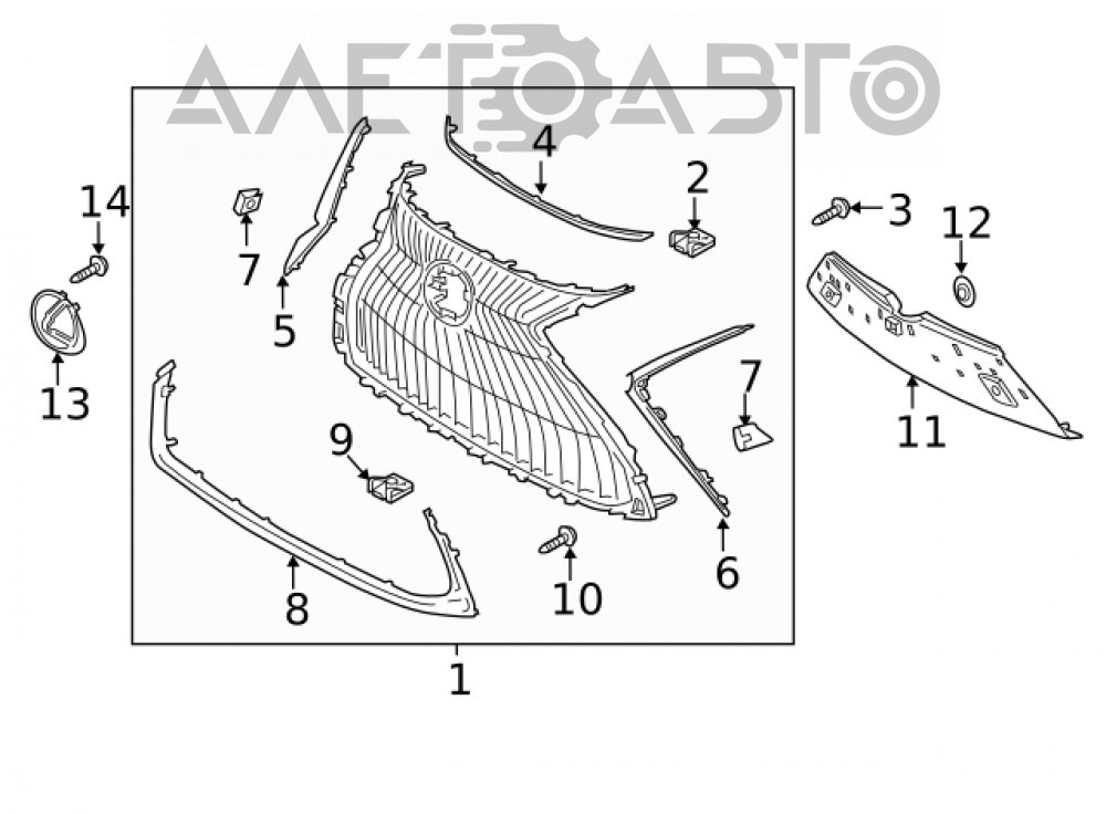 Решетка радиатора grill Lexus ES250 ES350 19-22 под парктроники и ...
