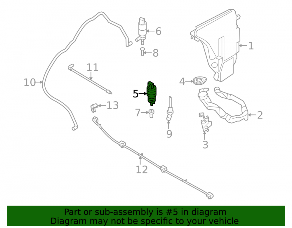 Мотор омывателя заднего стекла BMW X5 E70 07-13 TOPRAN 67126934160 ...