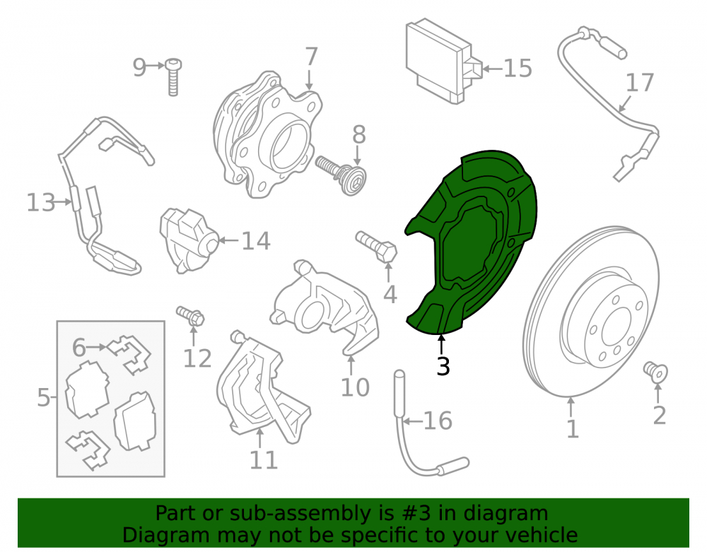 Capac disc frana spate stanga BMW X3 G01 18 - nou original 34206870531 ...