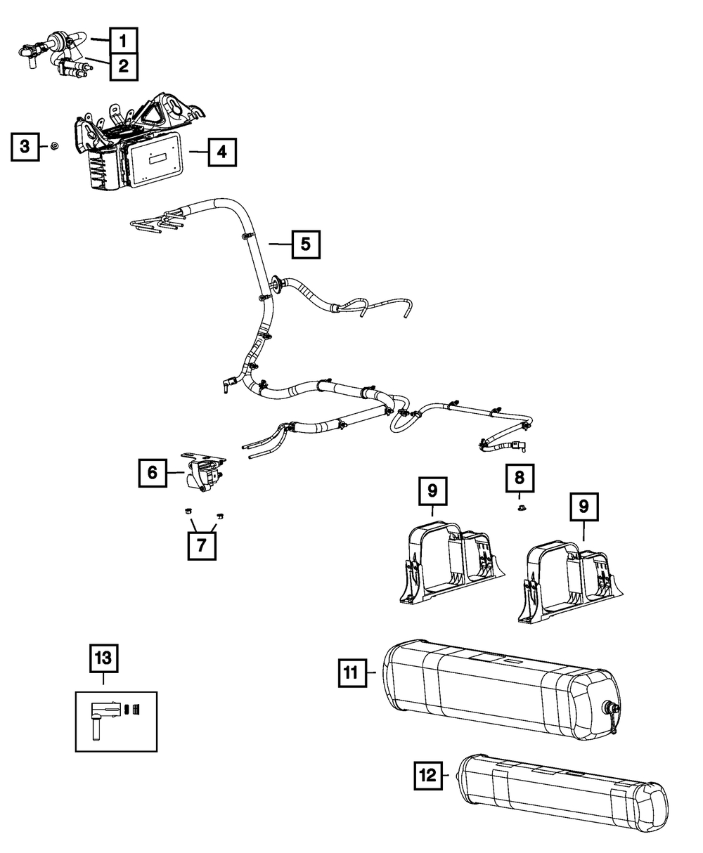 Bloc supape suspensie pneumatică Jeep Grand Cherokee WL 21-25 ...